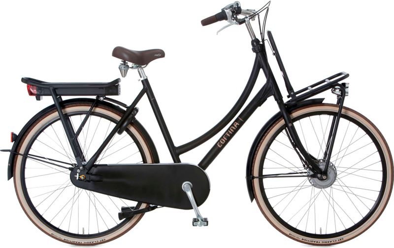 Cortina E-U4 Transport jet black matt / dames / 50 / 2021 elektrische fiets kopen? | Kieskeurig ...