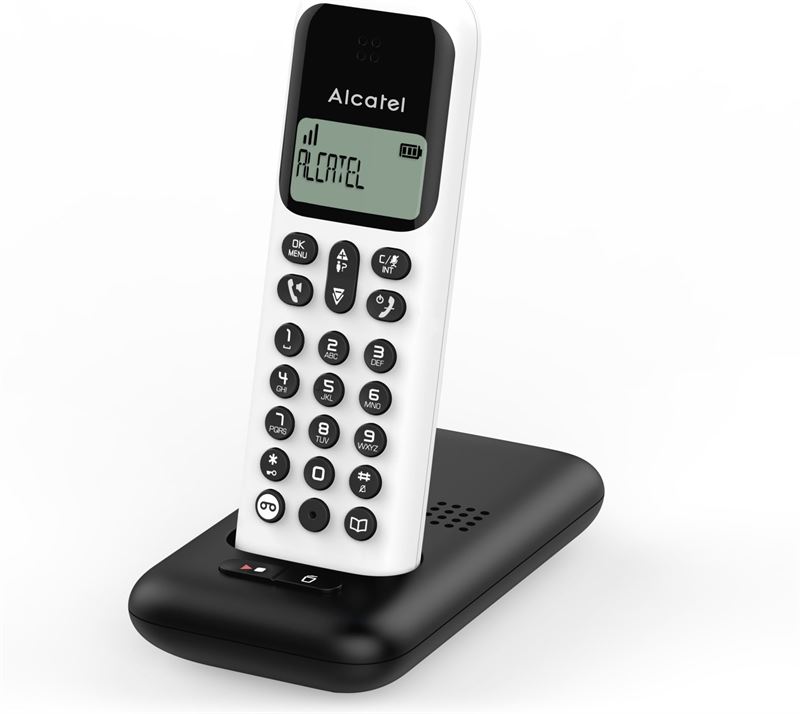 Alcatel D285S single draadloze huistelefoon voor de vaste lijn - wit ...