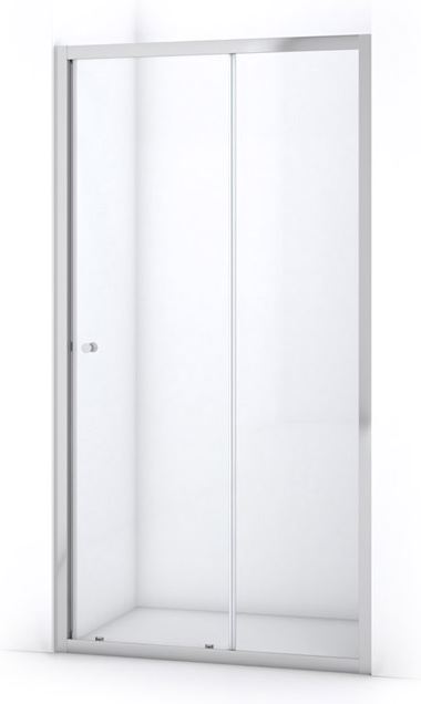 Maxaro Douchewand met Schuifdeur Ruby Allure 110cm Chroom Douchedeur ...