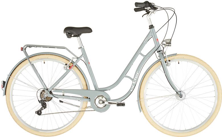 Ortler Detroit EQ Alloy Trapeze 6-speed grijs / unisex / 2022 Fietsen ...